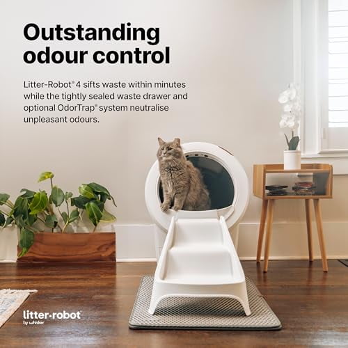 Cat Litter Box Furniture Cat Ramp For Litter Box, Elevated Cat Litter ...