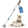 Litter Scoop - Long Handle Poop Scooper for Litter Box (41"), Heavy ...