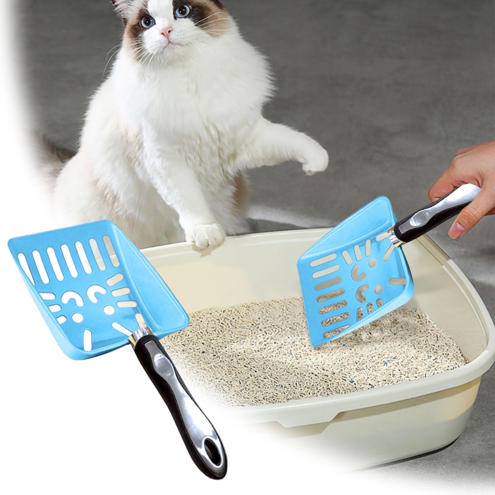 Litter - Stainless Steel Scatter Ergonomic Bucket for Efficient Waste ...