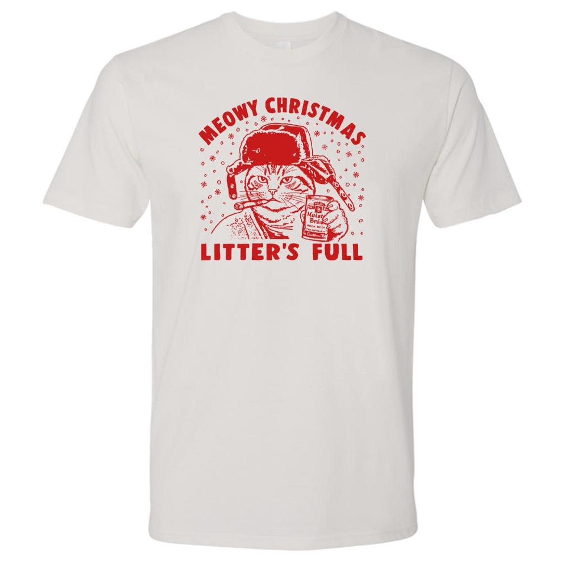 Litters Full Shirt Funny Christmas Cat T Shirt for Men Women Cousin ...