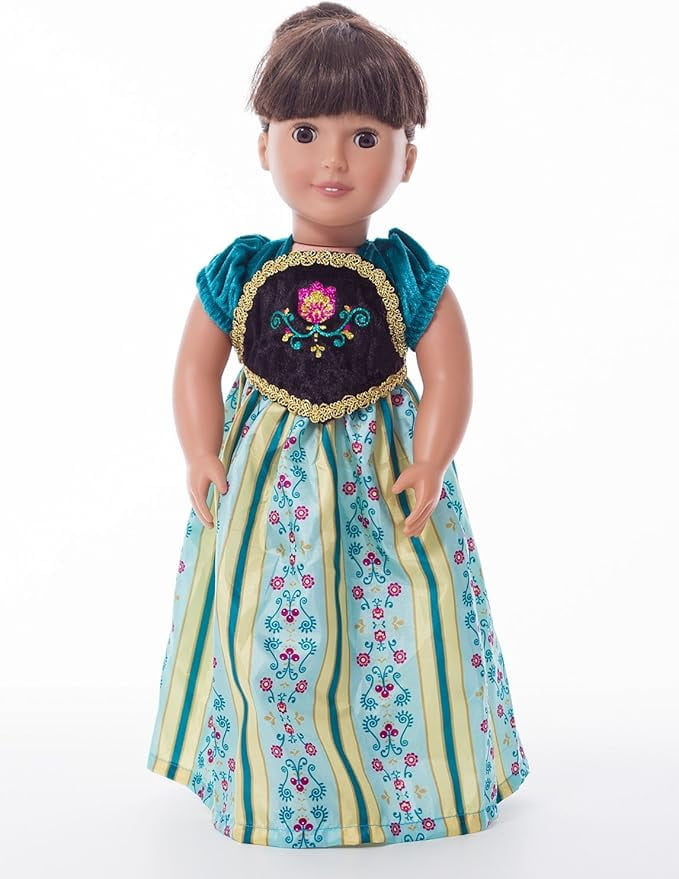 Little Adventures Scandinavian Princess Coronation Doll Dress - Doll ...