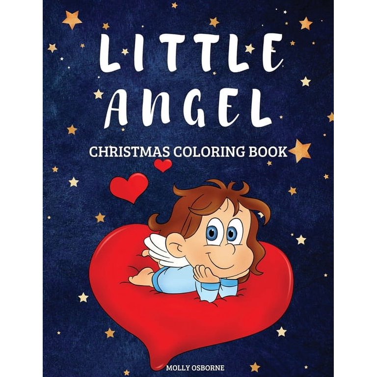 christmas boy angel coloring pages