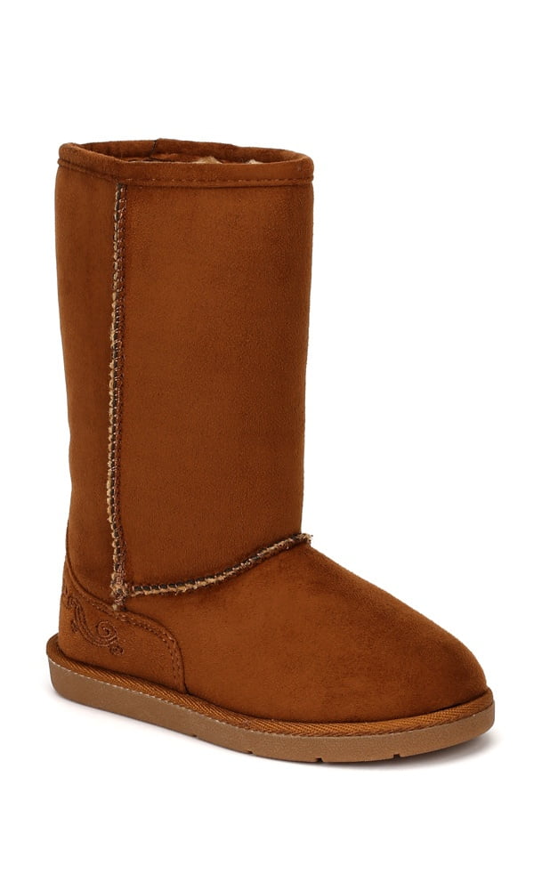 Little Angel Hug-617 New Girl Suede Round Toe Furry Inner Lining Boot ...