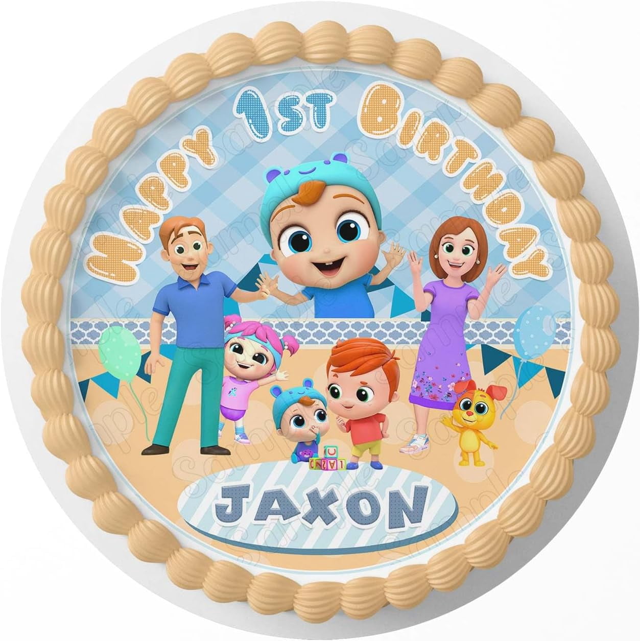 Little Angel Kids Edible Cake Topper Sheet Image Print Round - Walmart.com