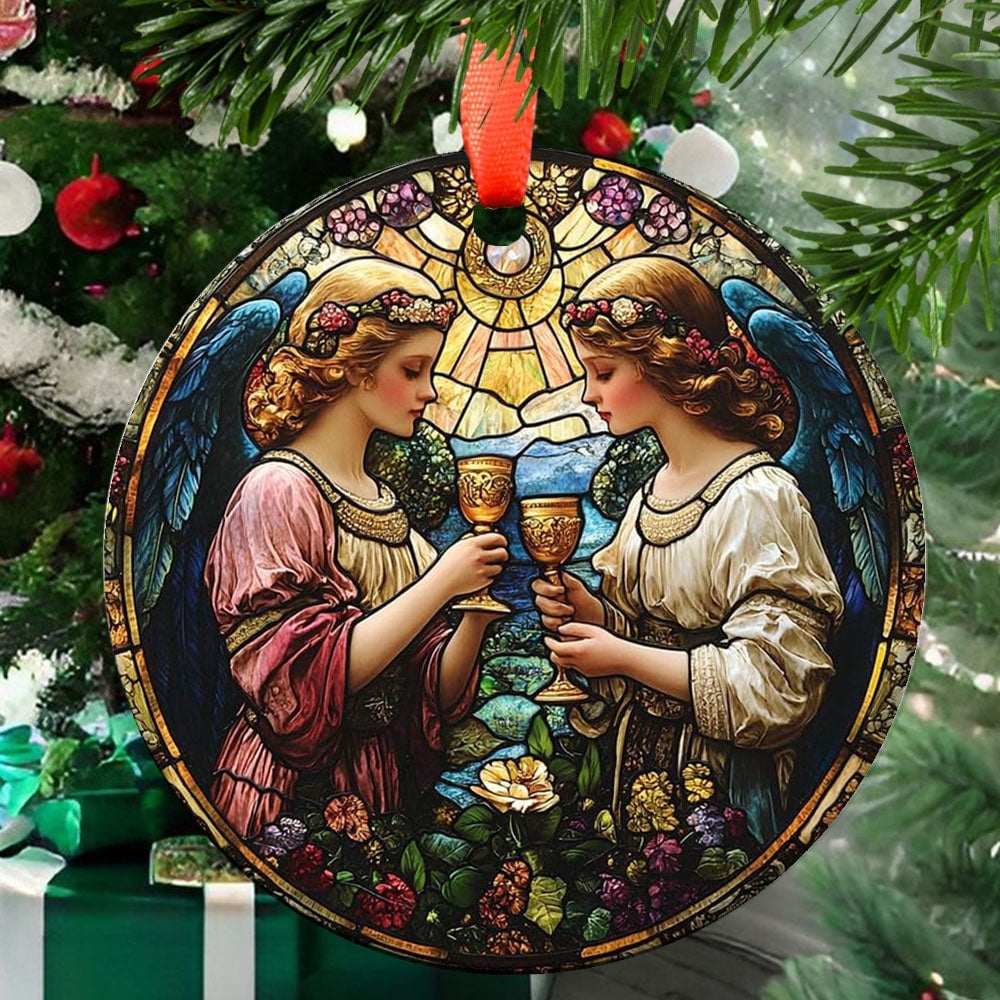 Little Angels 11 Ceramic/Acrylic Christmas Ornament, Sweetheart Love ...