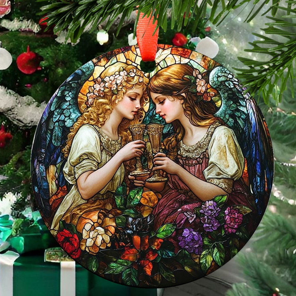 Little Angels 71 Ceramic/Acrylic Christmas Ornament, Sweetheart Love ...