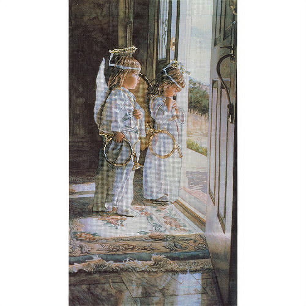 Little Angels Embellished Cross Stitch Kit, 10" x 16", 14 Count ...