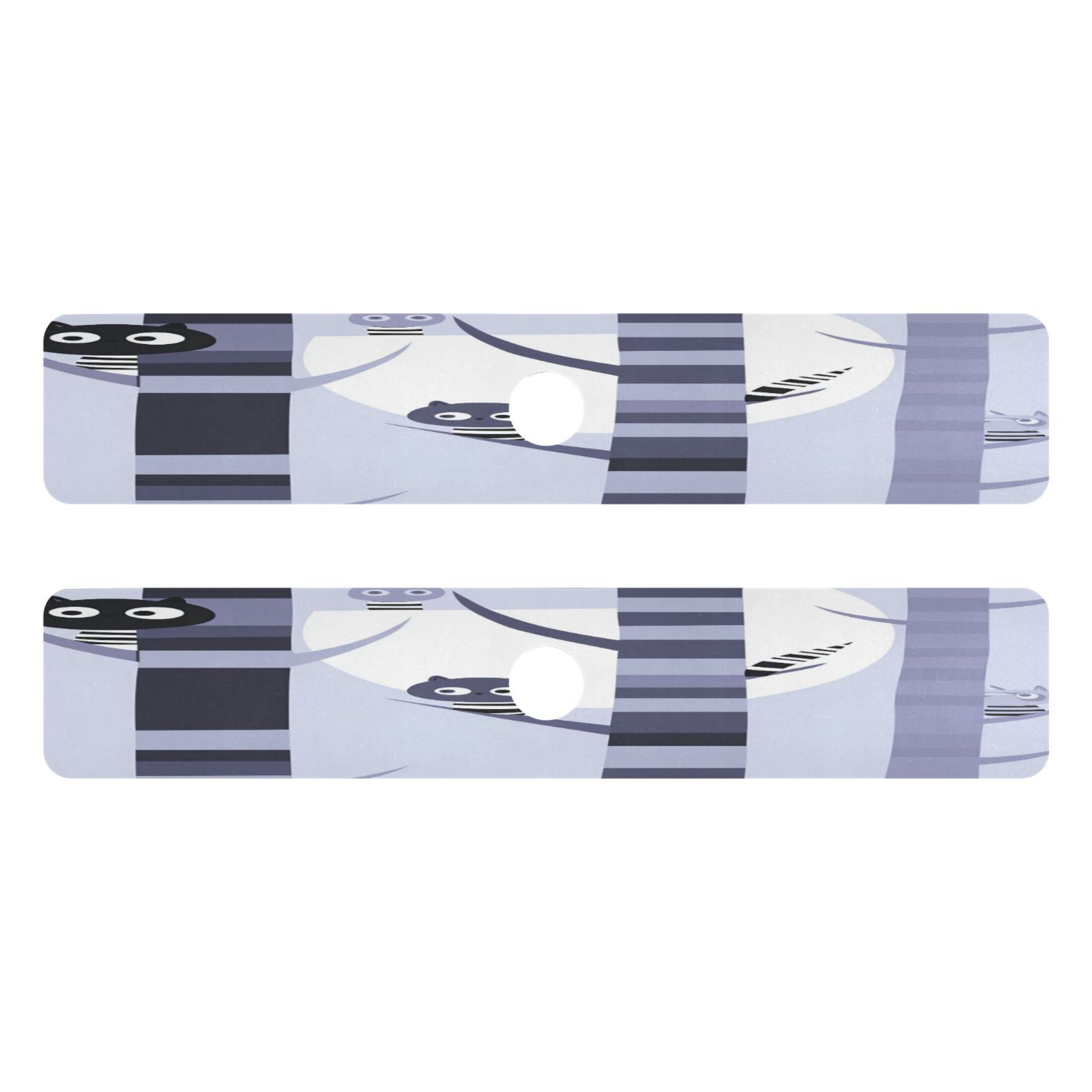 Little Animals in Moonlight Extra Long Silicone Algae Sink Mat 30x5.4in ...