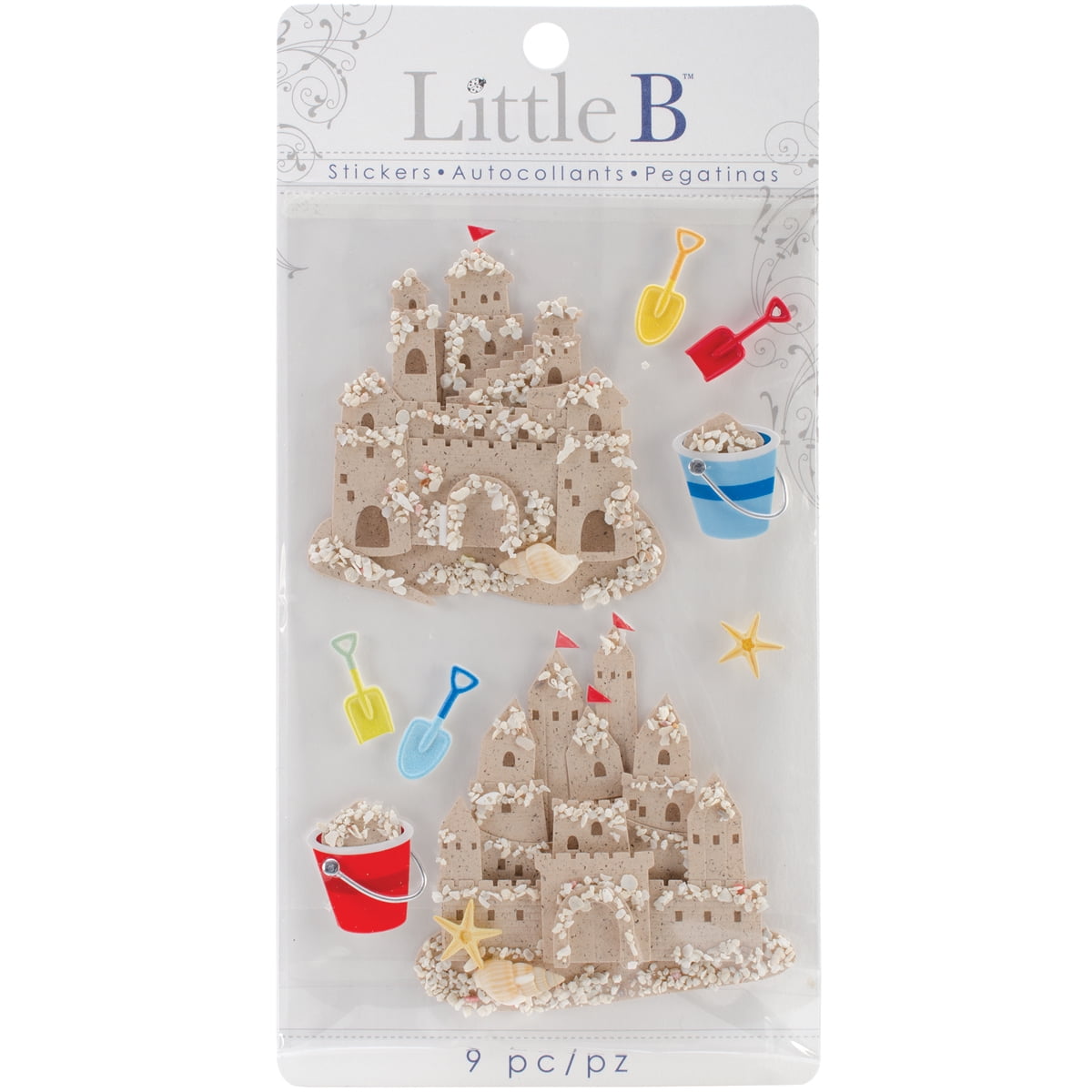 Little B Medium Stickers-Sand Castles, Pk 3, Little B - Walmart.com