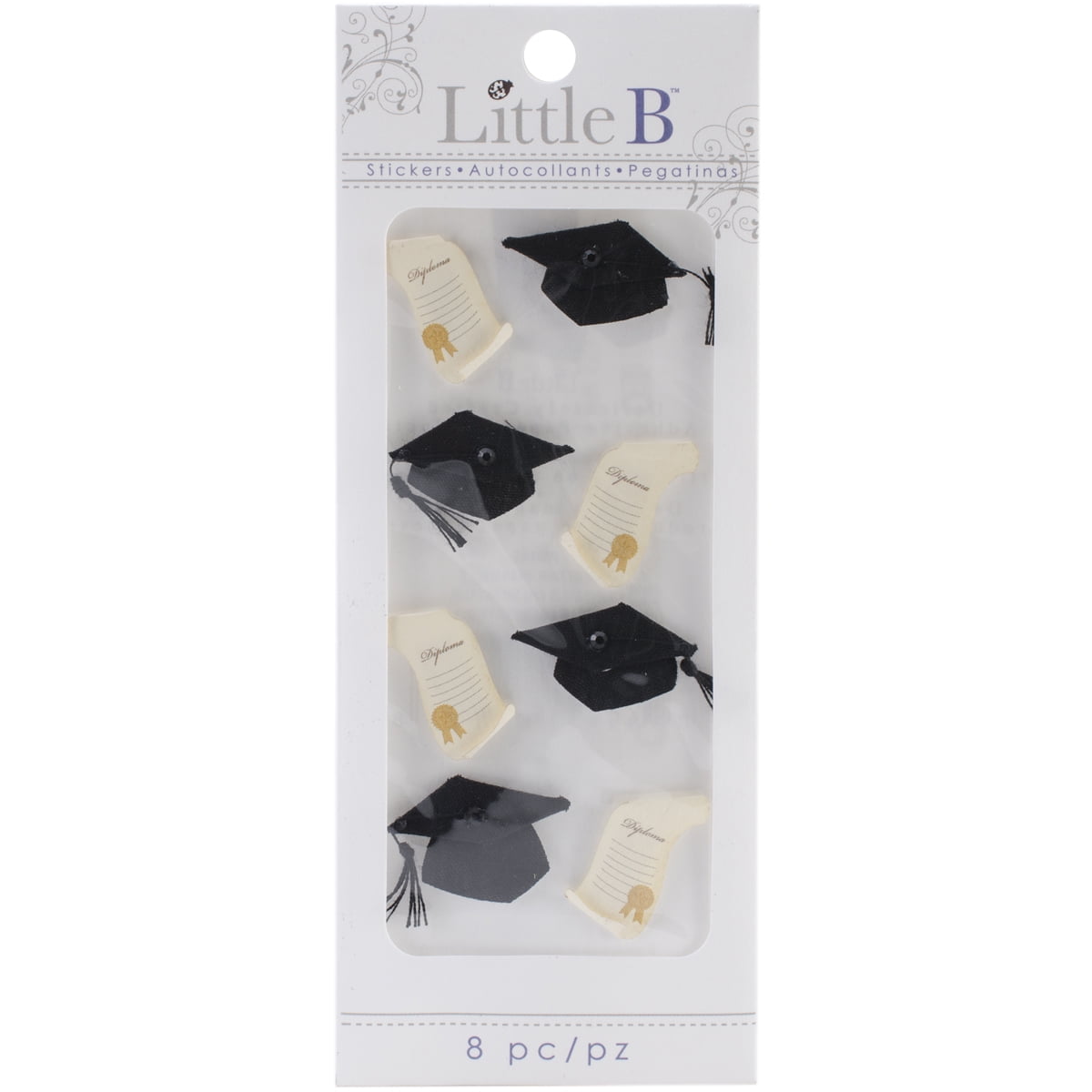 Little B Mini Stickers-mortar Boards - Walmart.com