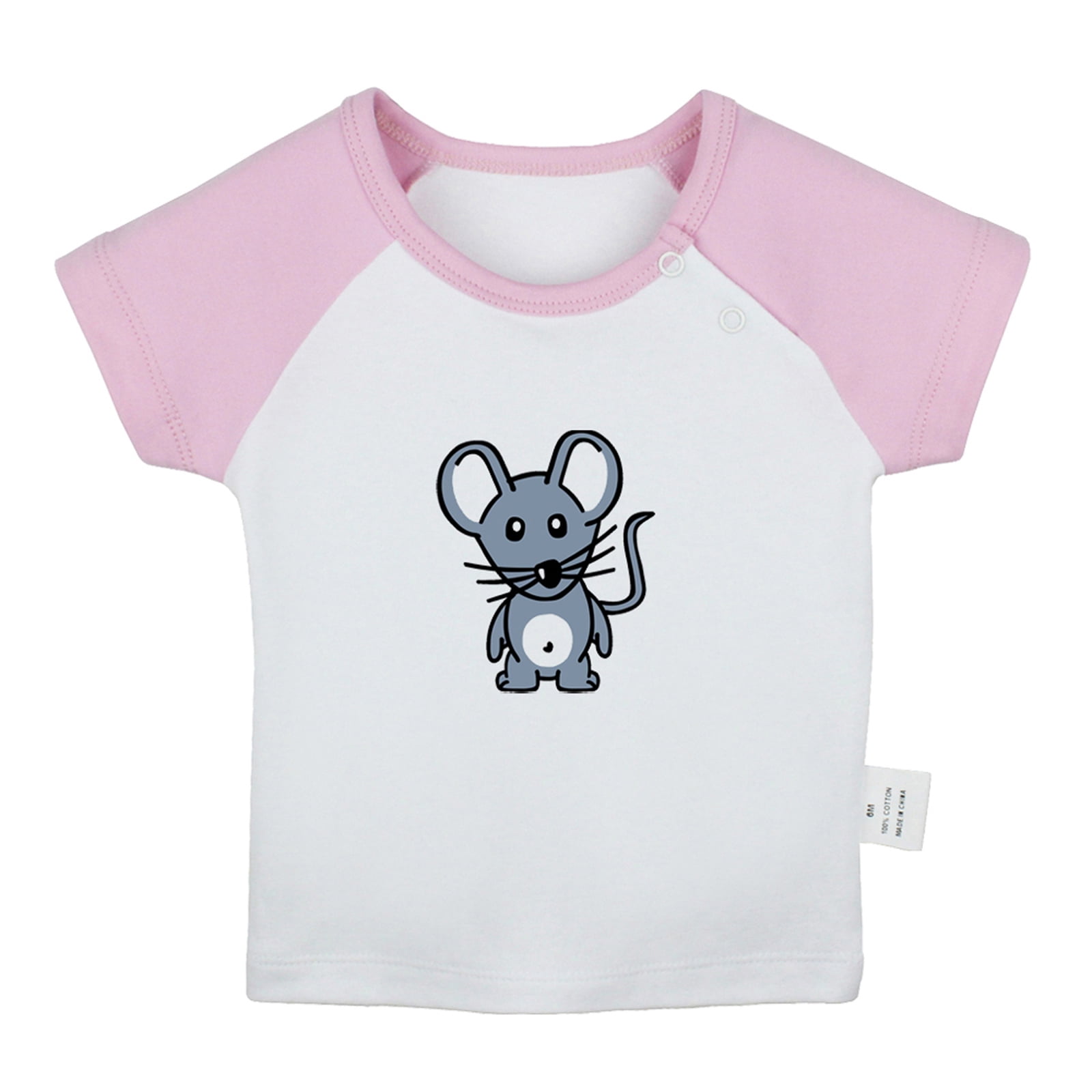 Little Baby Cute T shirt For Baby, Newborn Babies Animal Mouse T-shirts ...