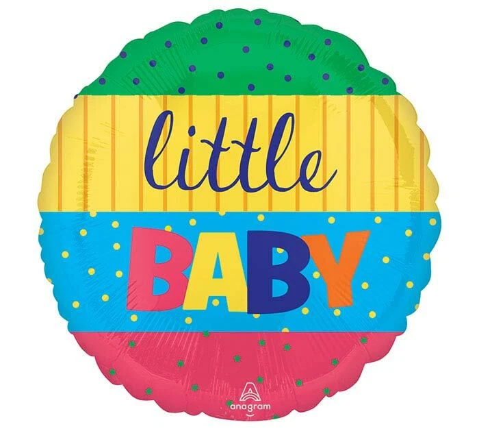 Little Baby Dots Round 17" Foil Balloons Baby Shower Event Party 3 Pack ...