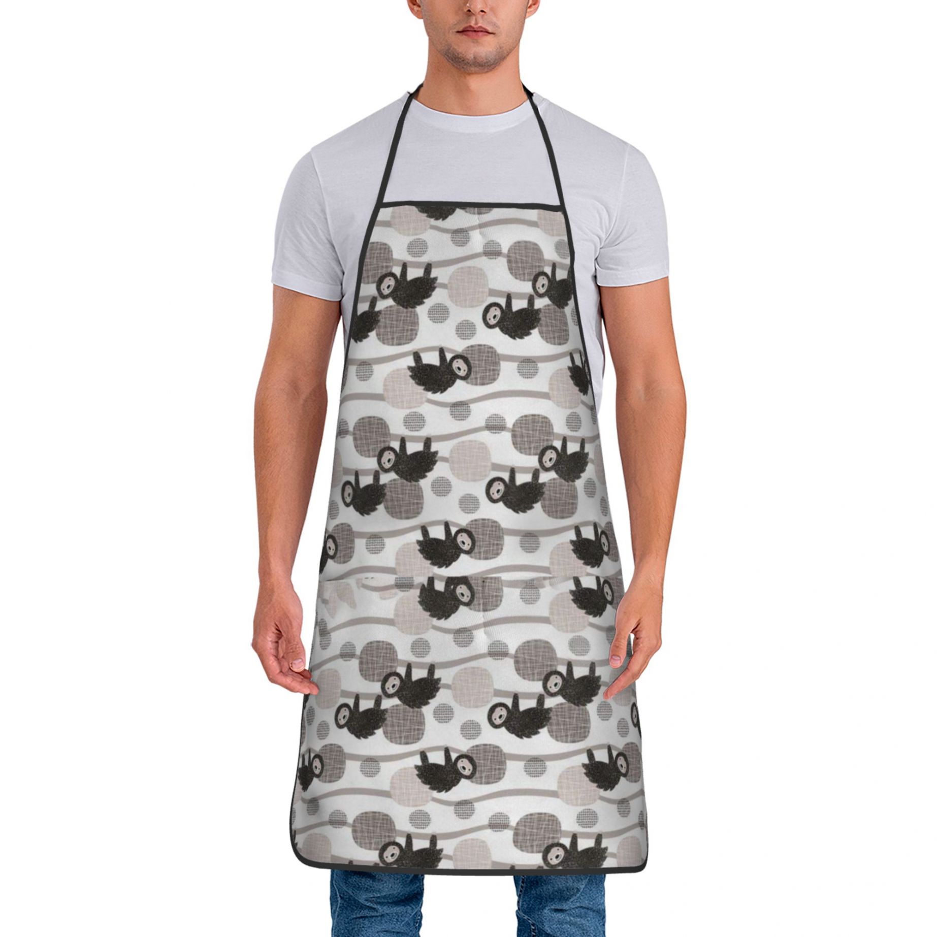 Little Baby Sloth Aprons for Women Men Waterproof Apron Kitchen Chef ...