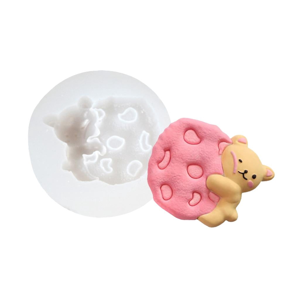 Little Bear Biscuit Mold DIY Baked Moon Cake Mold Silicone Mold Biscuit ...