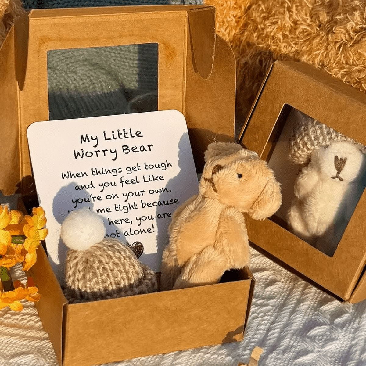 Little Bear in Box, Handmade Mini Plush Bear in Box with Mini Plush ...