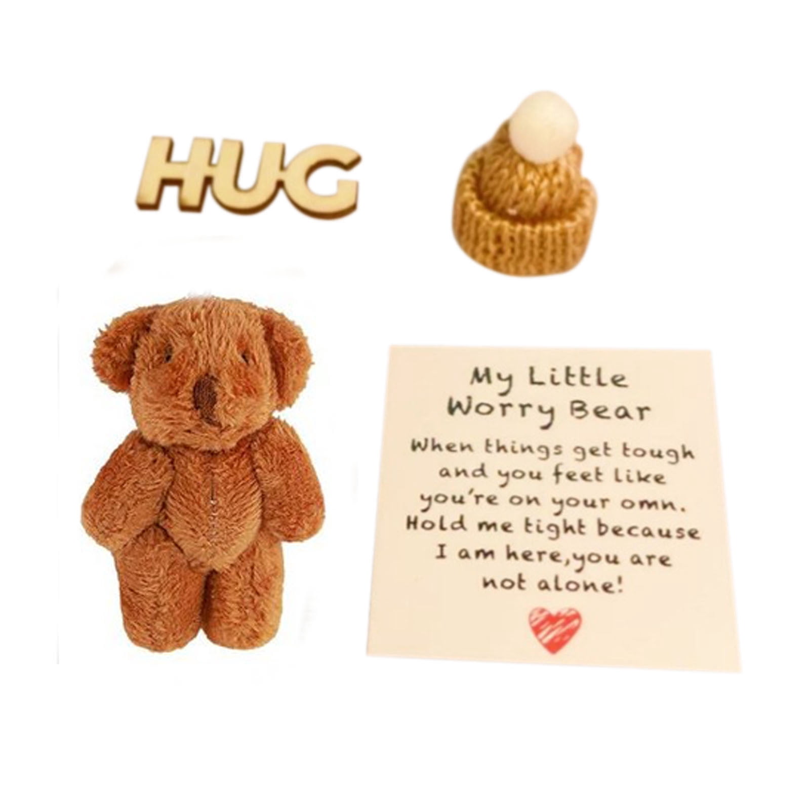 Little Bear in Box, Handmade Mini Plush Bear in Box with Mini Plush ...