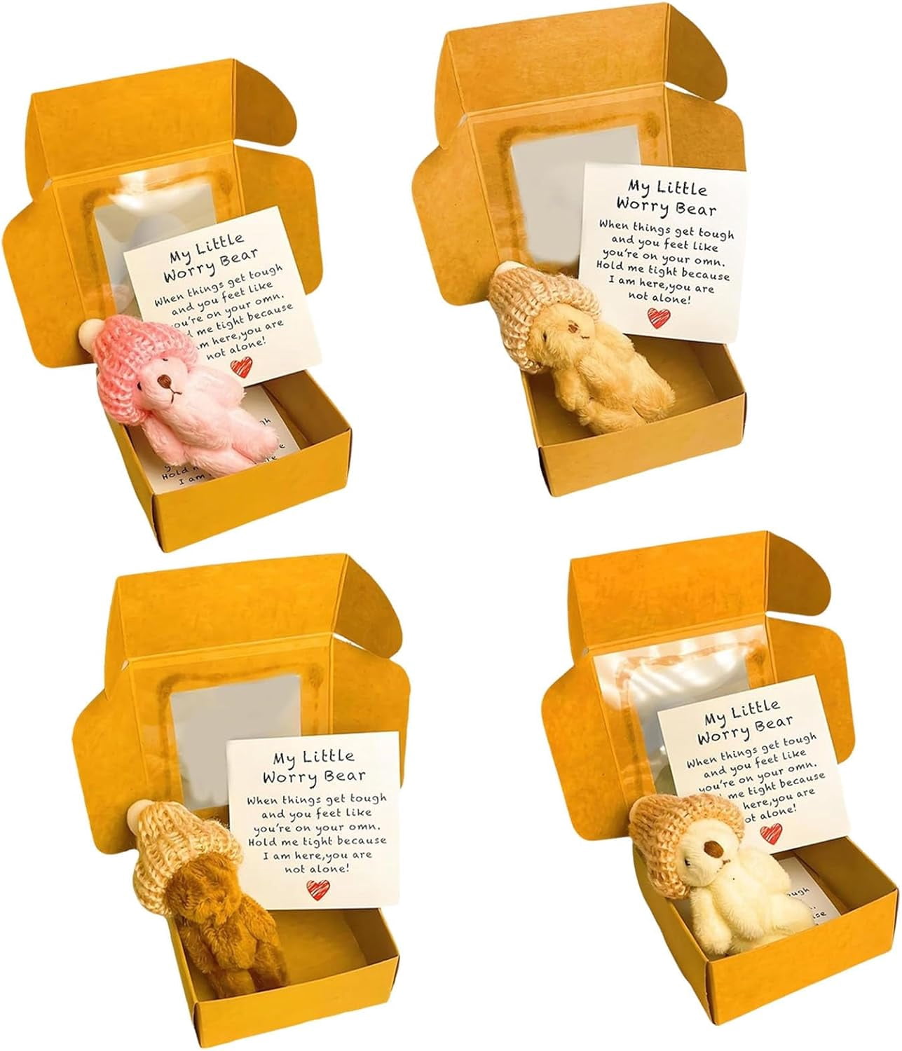 Little Bear in Box, Handmade Mini Plush Teddy Bear in Box, with ...