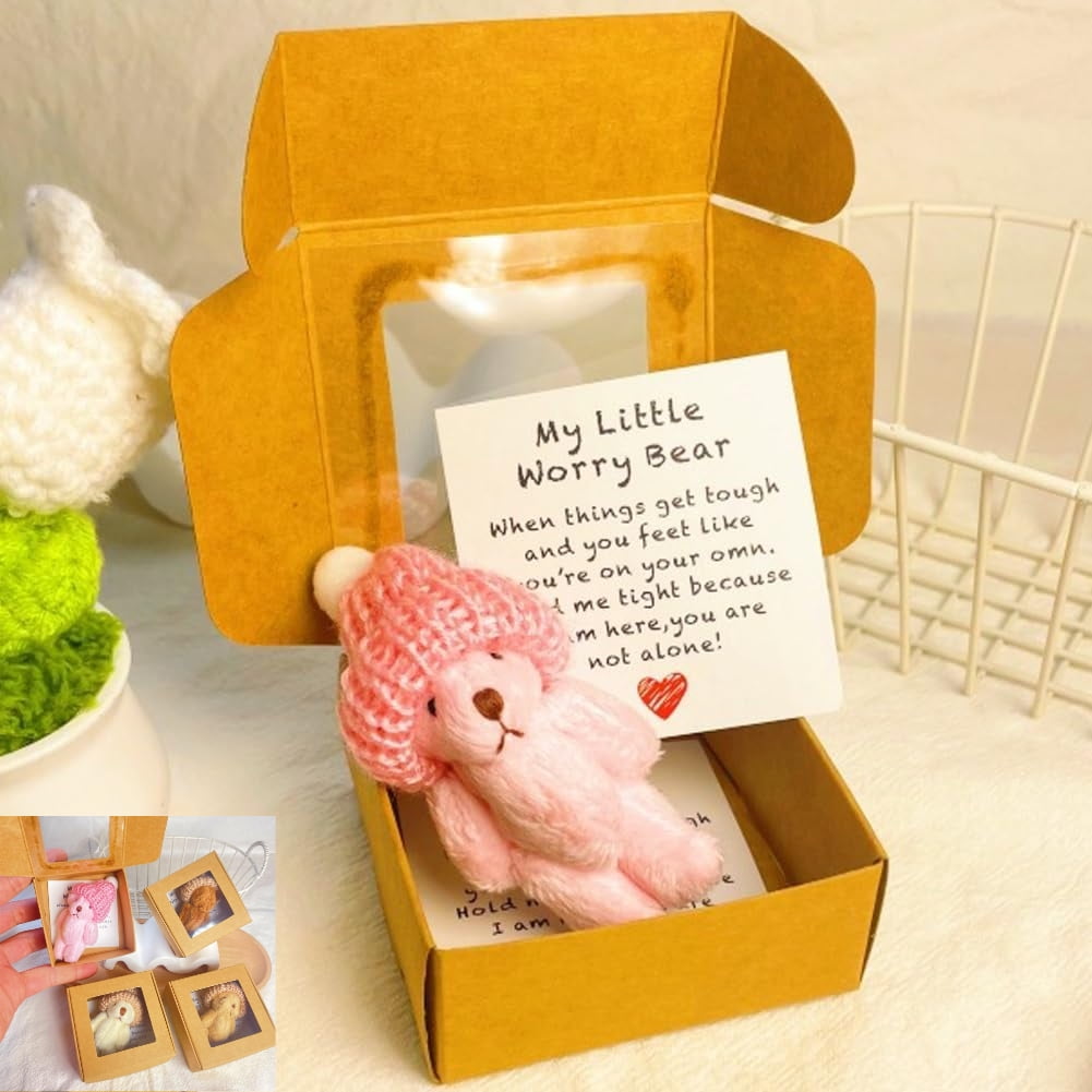 Little Bear in Box, My Little Worry Bear, Get a Hug Teddy Handmade Mini ...