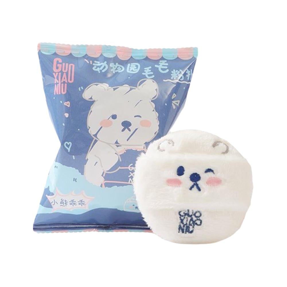 Little Bear Guaiguai Furry Powder Puff Guo Xiaoniu Zoo Furry Powder ...