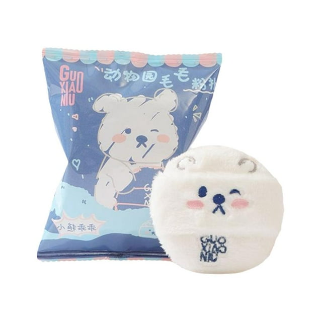 Little Bear Guaiguai Furry Powder Puff Guo Xiaoniu Zoo Furry Powder ...
