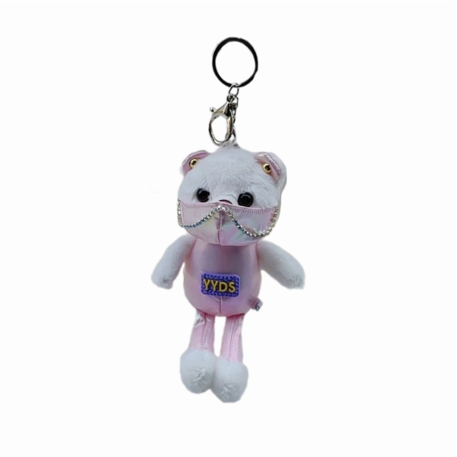 Little Bear Keychain Plush Keyring Activity Gift Animal Theme Bag ...