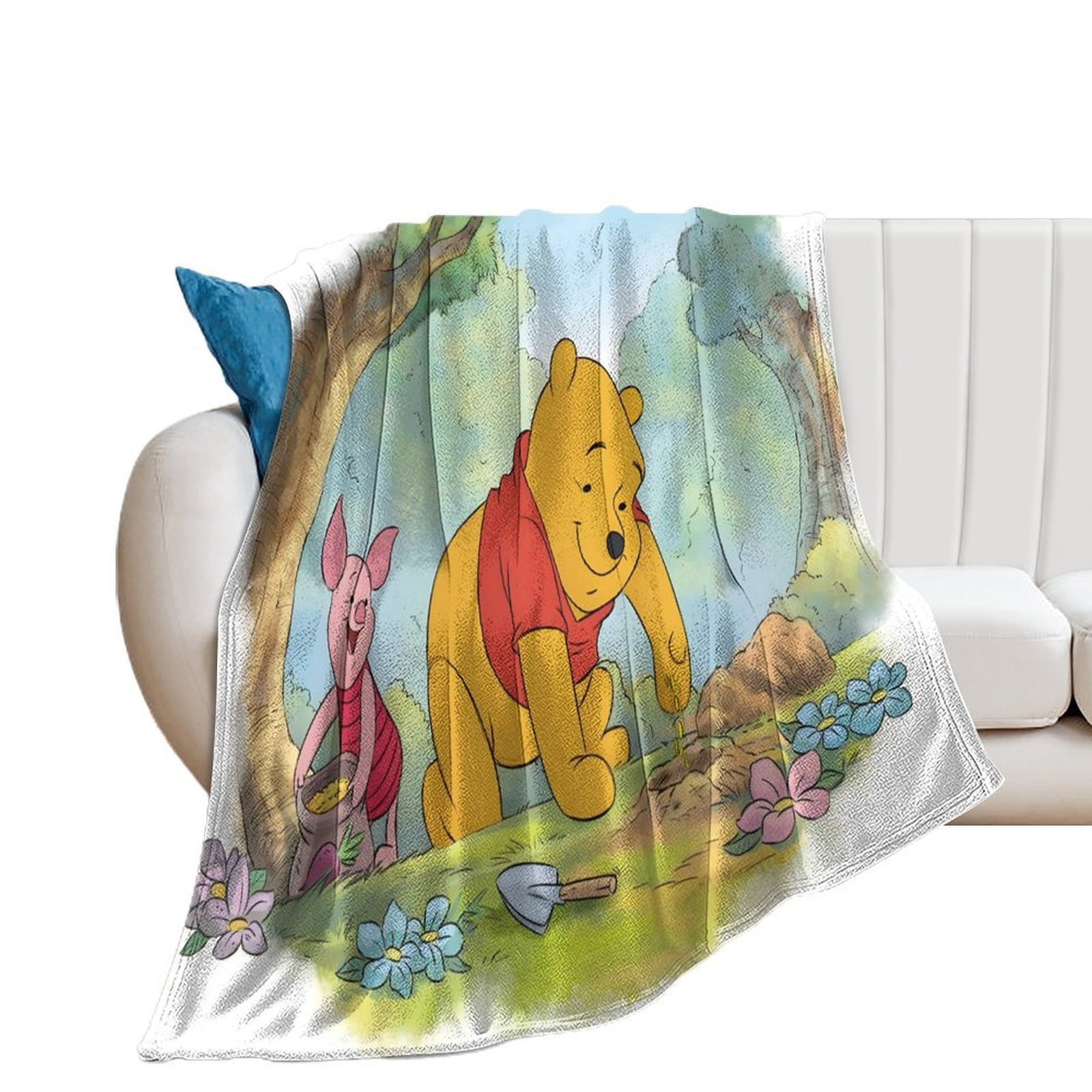Little Bear Luxury Flannel Blanket - Super Soft Anti-Static Plush Warm ...