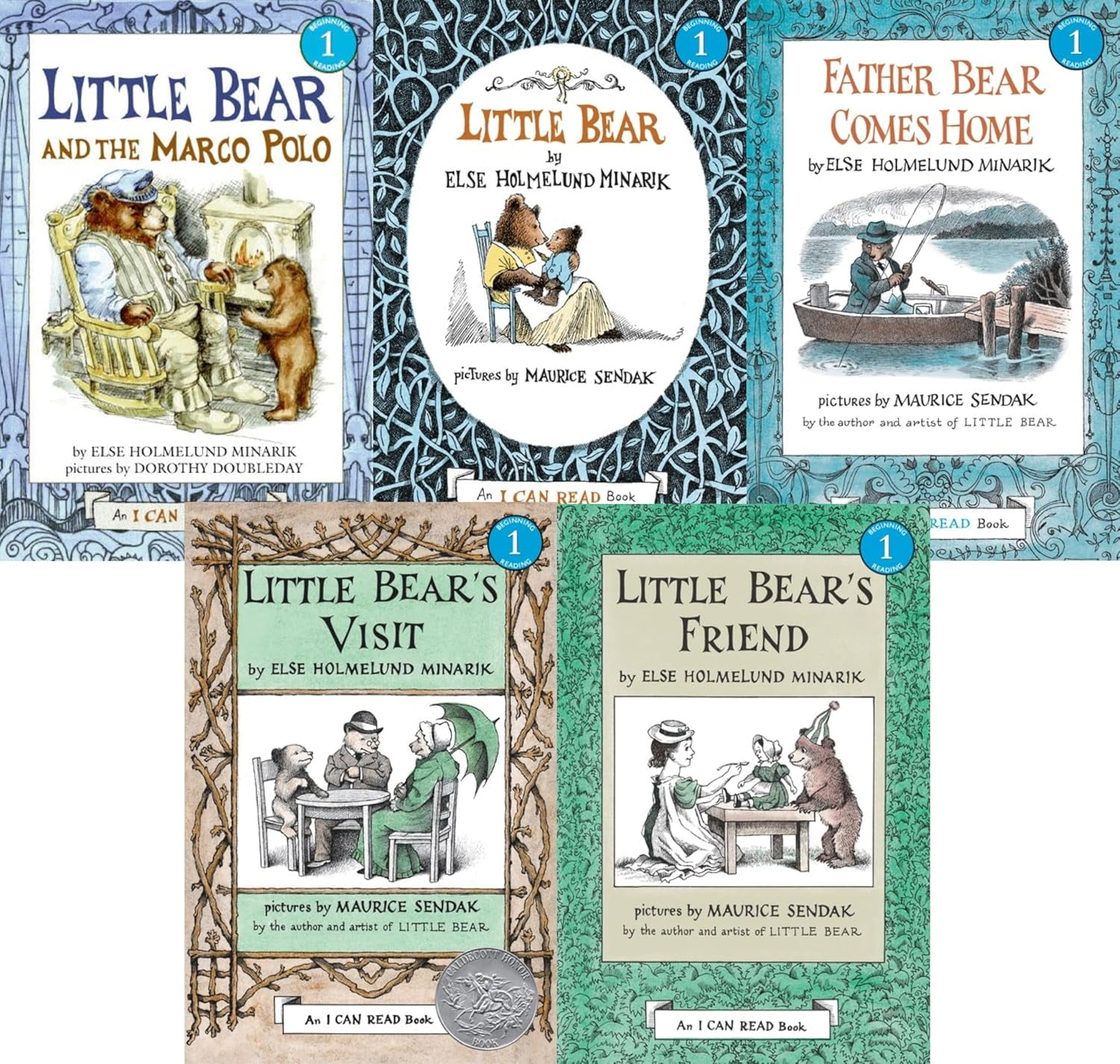 Little Bear Series 5 Books Set by Else Holmelund Minarik (Little Bear ...