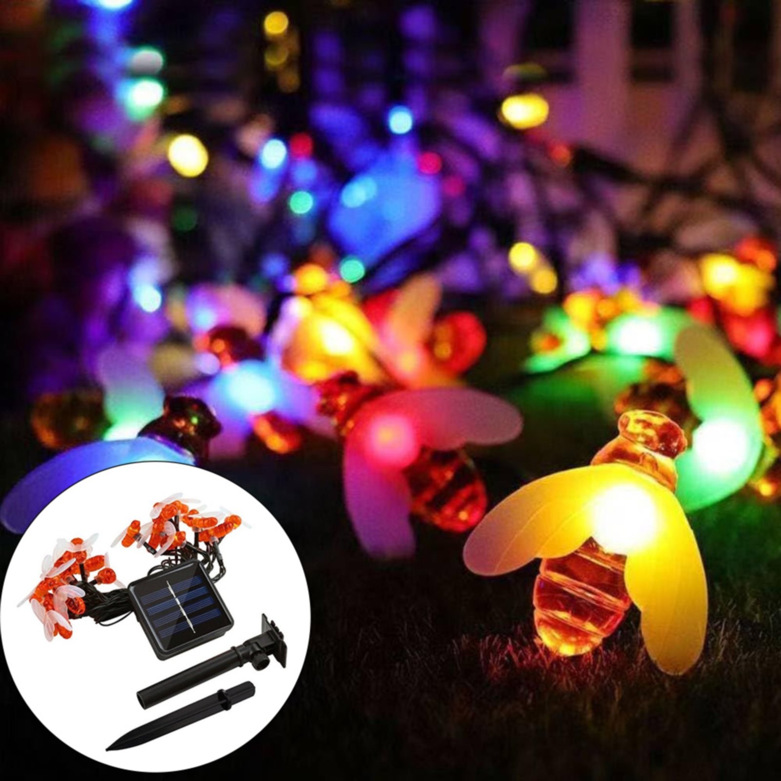 Little Bee Light String, Hanging Garden Lights, Outdoor String Lights ...