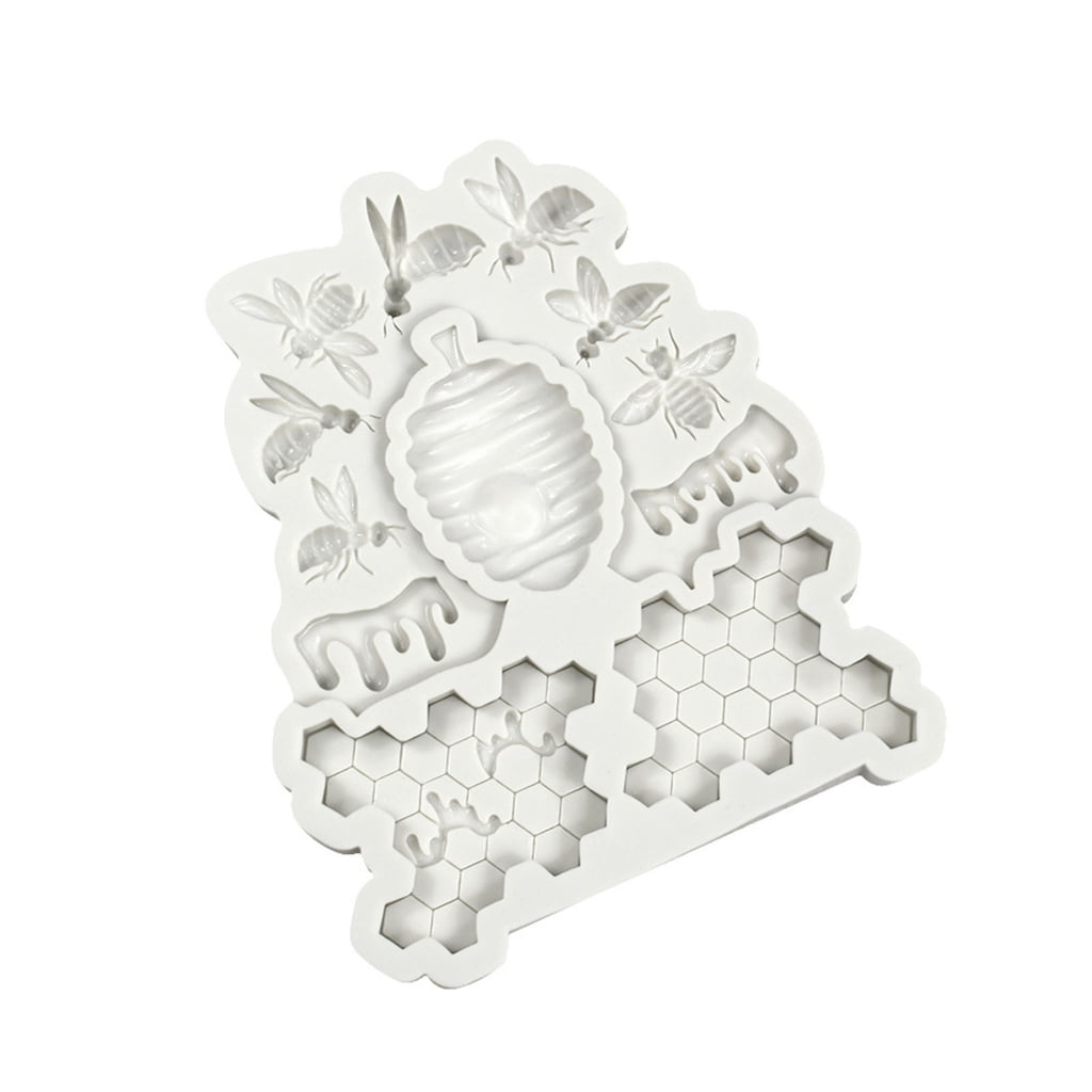 Little Bees Honeybees Silicone Mold 12Cavity Bees Fondant Mold ...