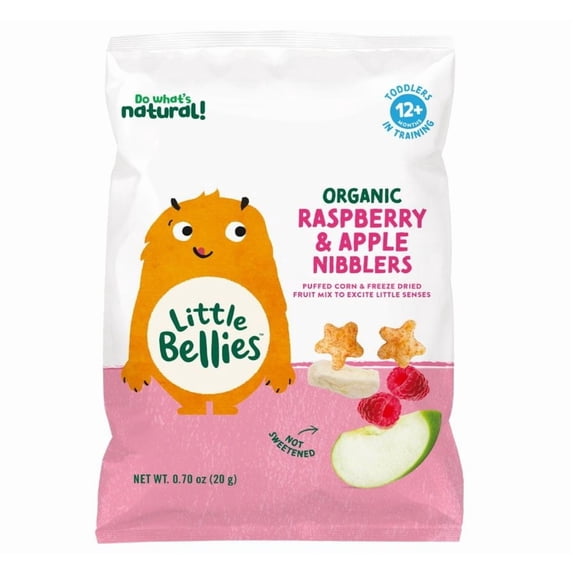 Little Bellies Organic Raspberry & Apple Nibblers 0.7 oz - Walmart.com