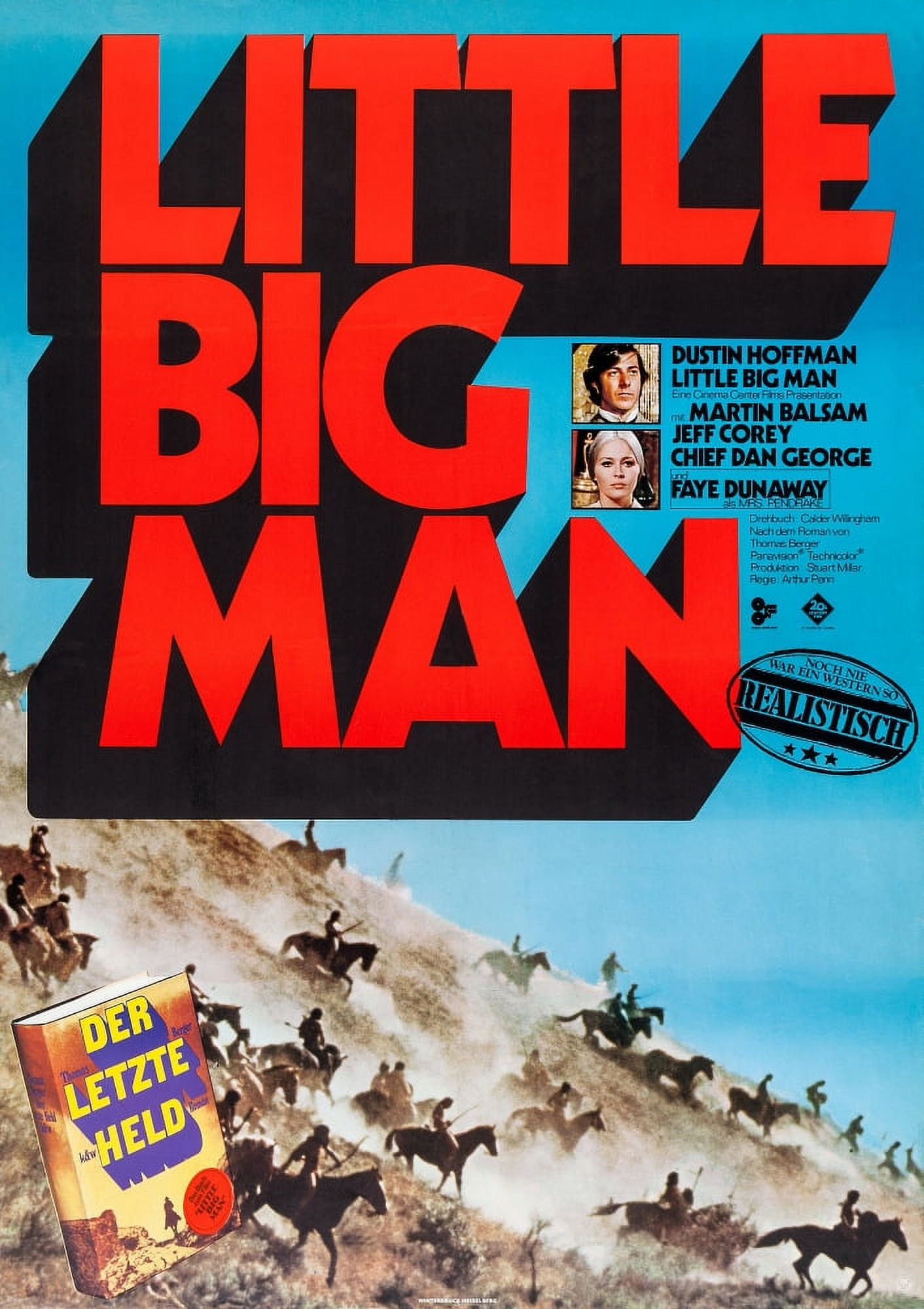 Little Big Man Dustin Hoffman Faye Dunaway On German Poster Art 1970 Tm ...