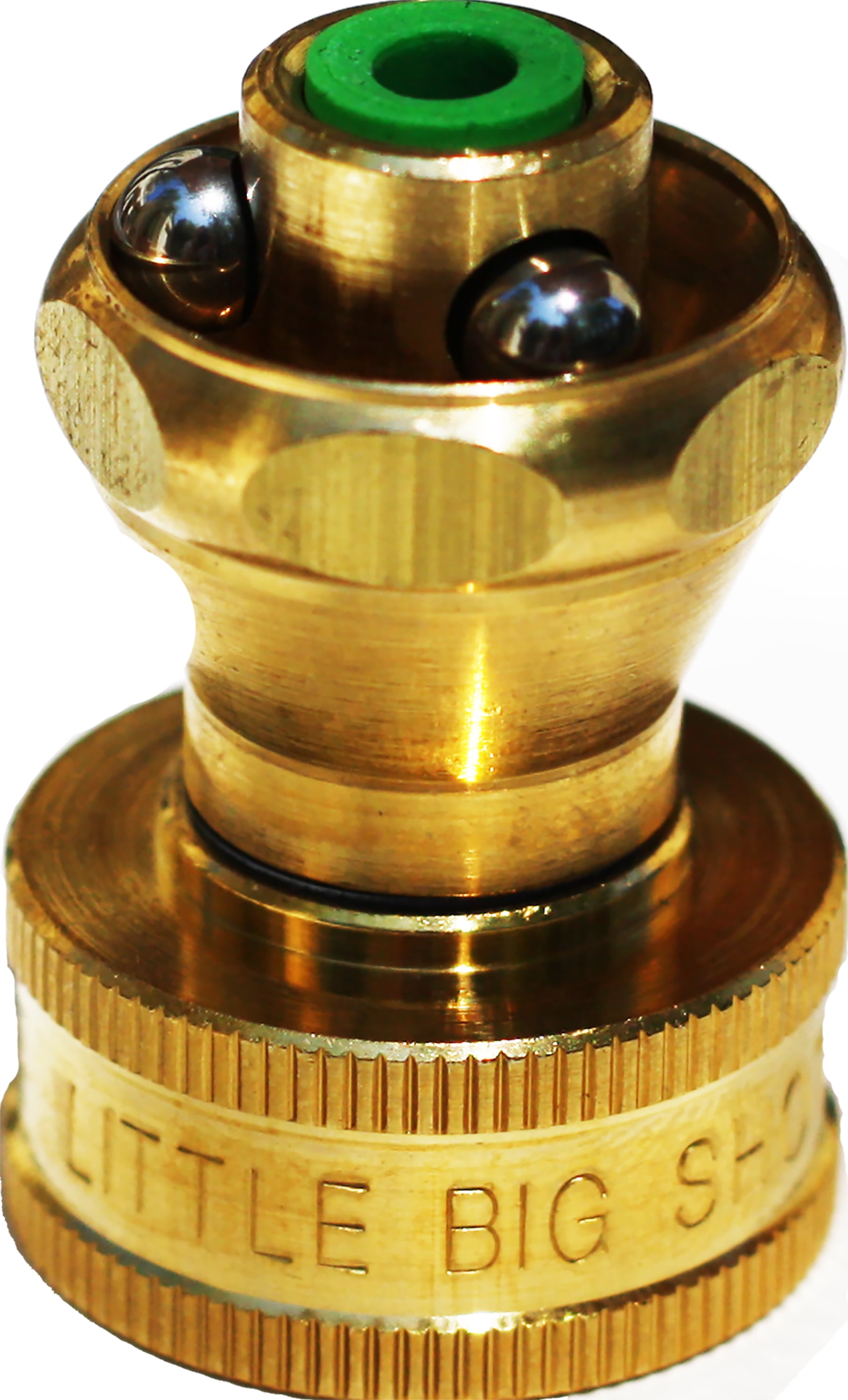 Little Big Shot - High-Powered Brass Twist Nozzle for Garden Hose with ...