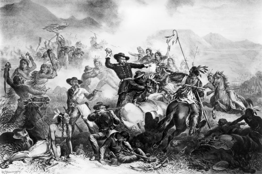 Little Bighorn 1876. Ngeneral Custer'S Death Struggle At The Battle Of ...