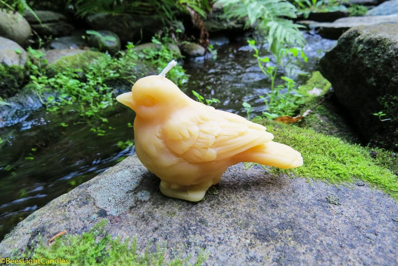 Little Bird Beeswax Candle / 100% Natural / Sparrow / Spring / Summer ...