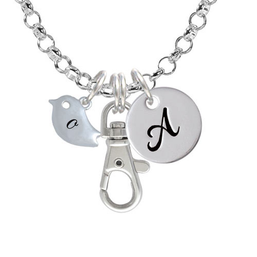 Little Bird Initial - O - A - Initial Badge Clip Necklace - Walmart ...