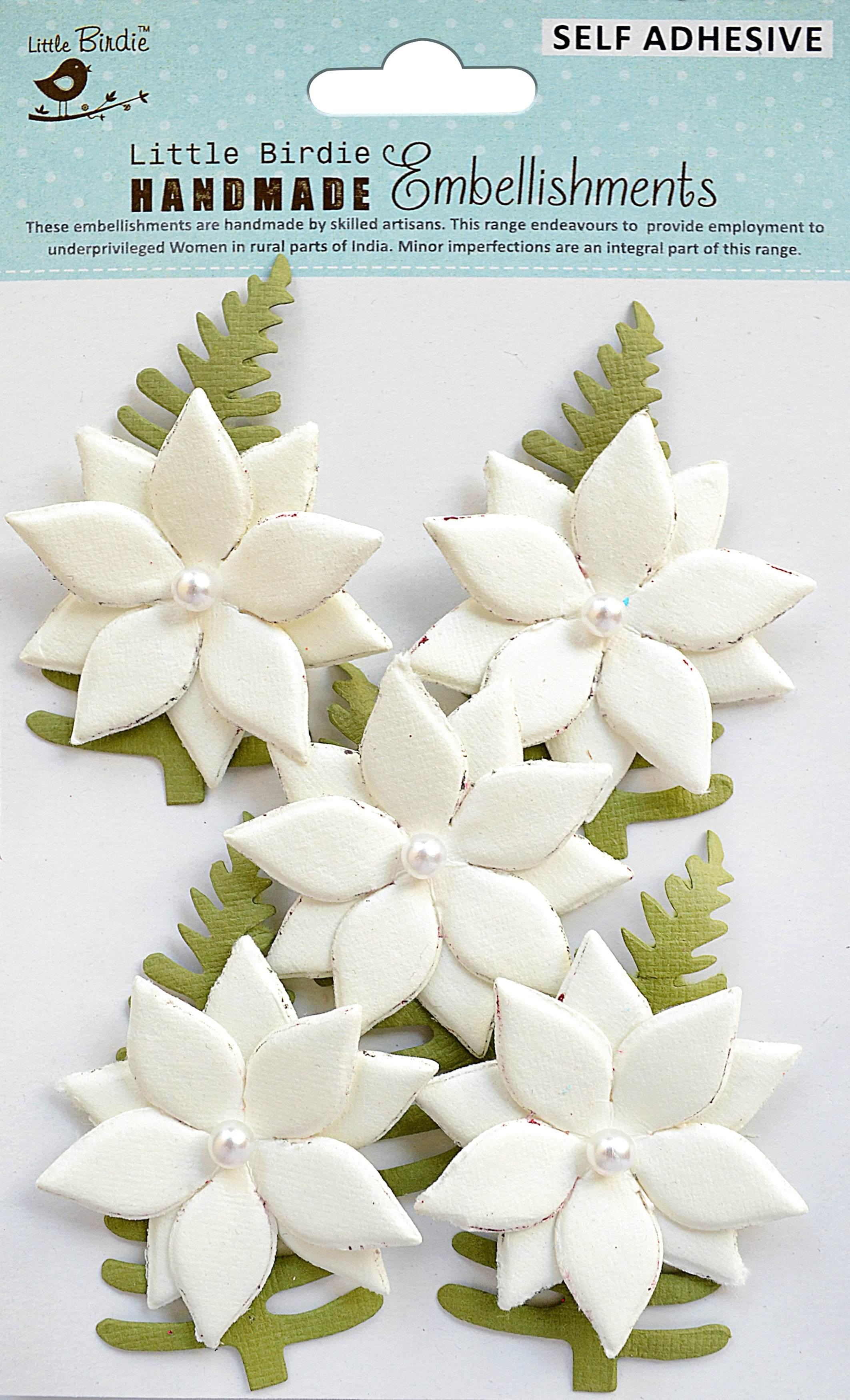 Little Birdie Amelina Paper Flowers 10/Pkg-Shabby Chic Bouquet ...