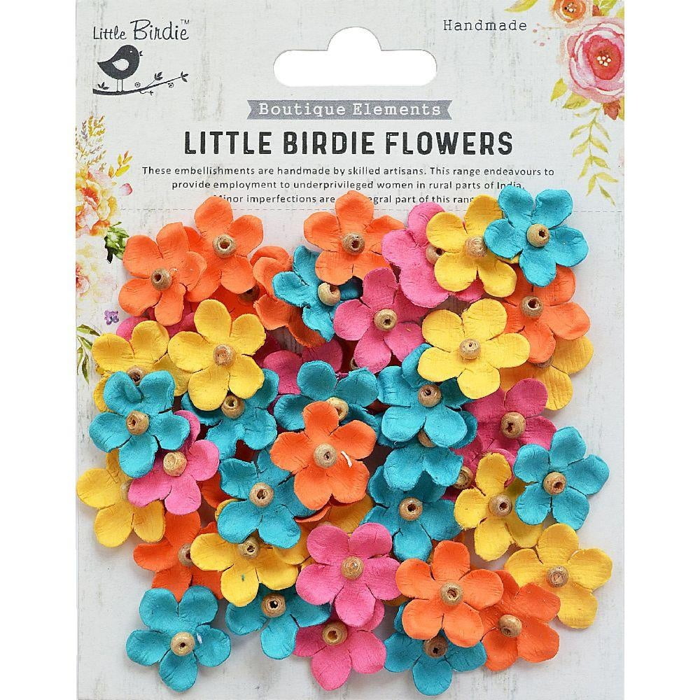 Little Birdie Beaded Blooms 50/Pkg-Vivid Palette - Walmart.com