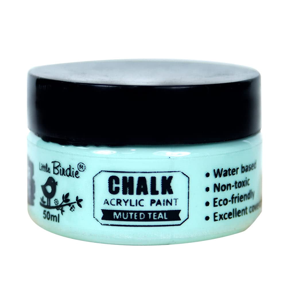 Little Birdie Home Decor Chalk Paint Muted Teal 50ml Chalk Paint for ...