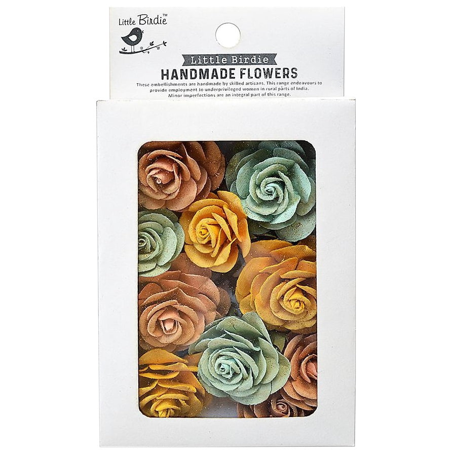 Little Birdie Whitney Paper Flowers 14/Pkg-Sunshine And Lemonade ...