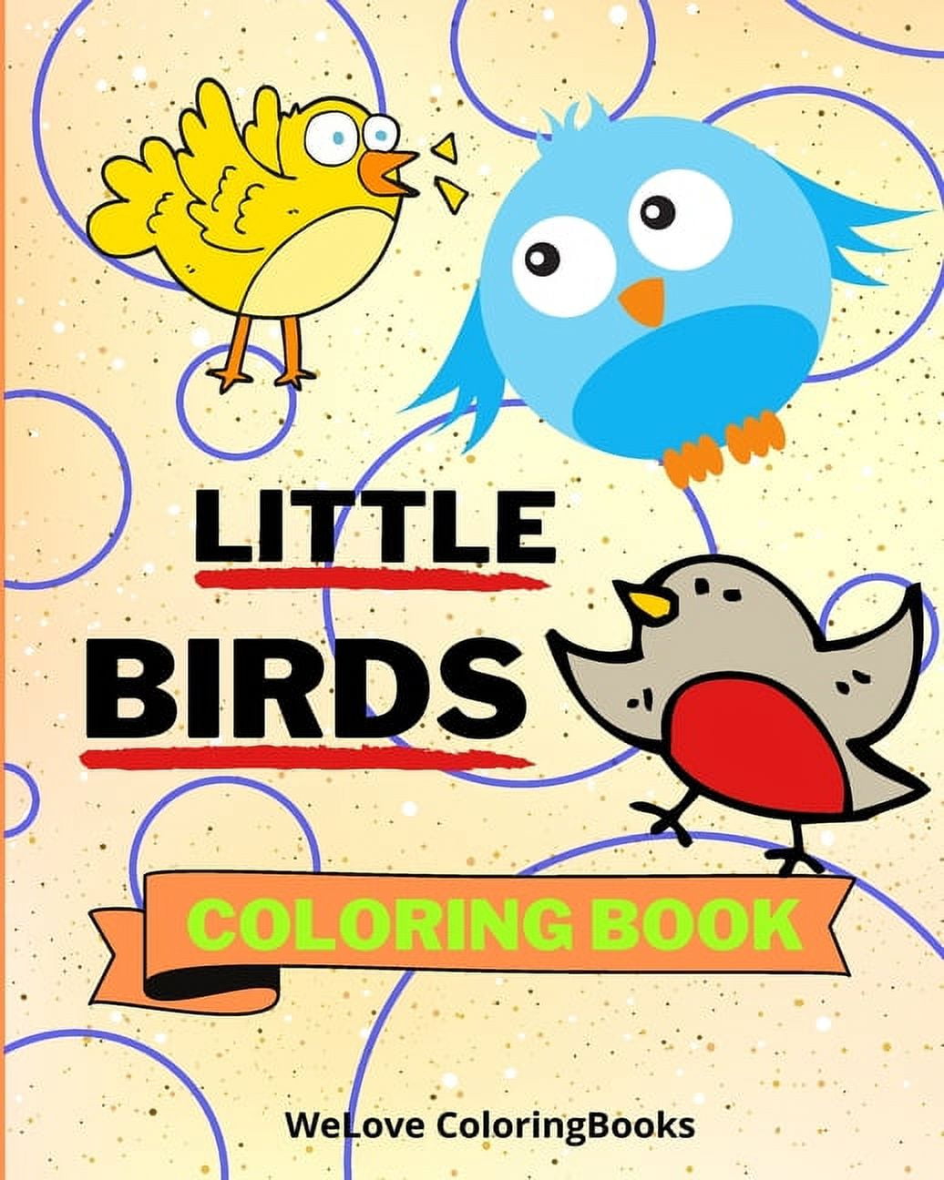 Little Birds Coloring Book: Coloring Pages For Kids 1-3 years ...