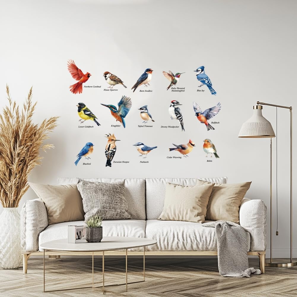 Little Birds Wall Stickers Cute Bird Wall Decals Nursery Wall Art ...