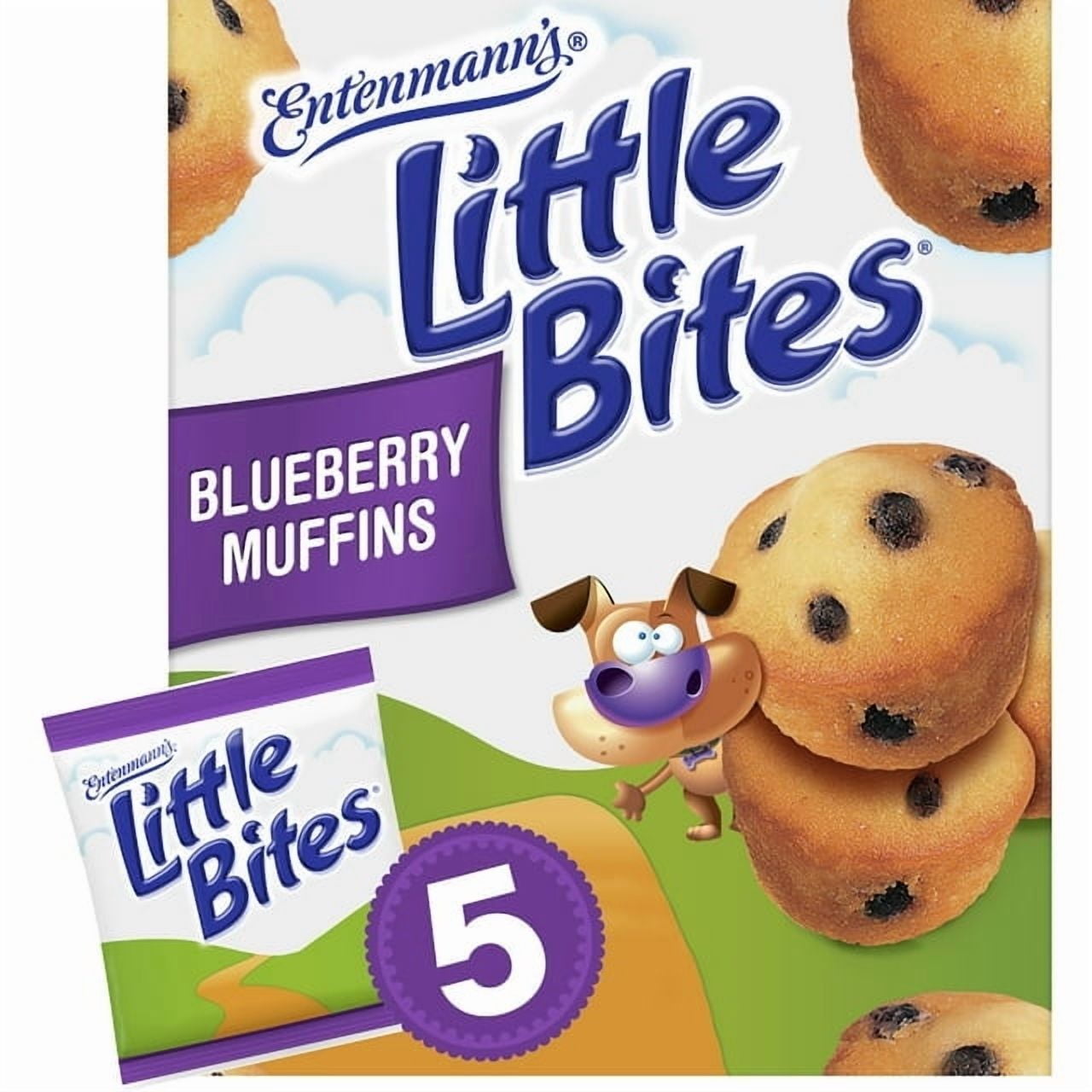 Little Bites Blueberry Muffins 5 count Mini Muffins 8.25 oz Box (Pack ...