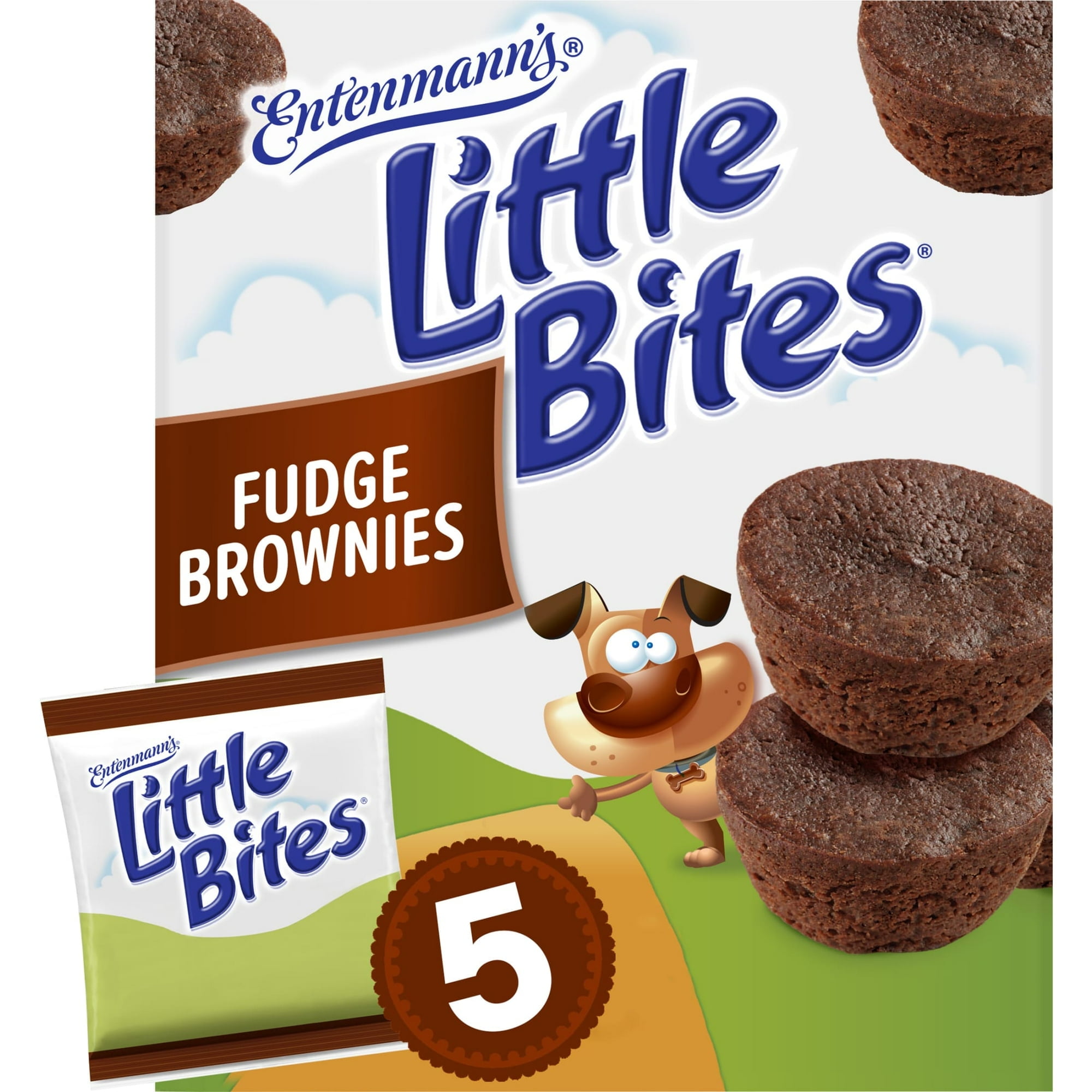 Little Bites Chocolate Fudge Brownies 5 count Mini Muffins 9.75 oz Box ...