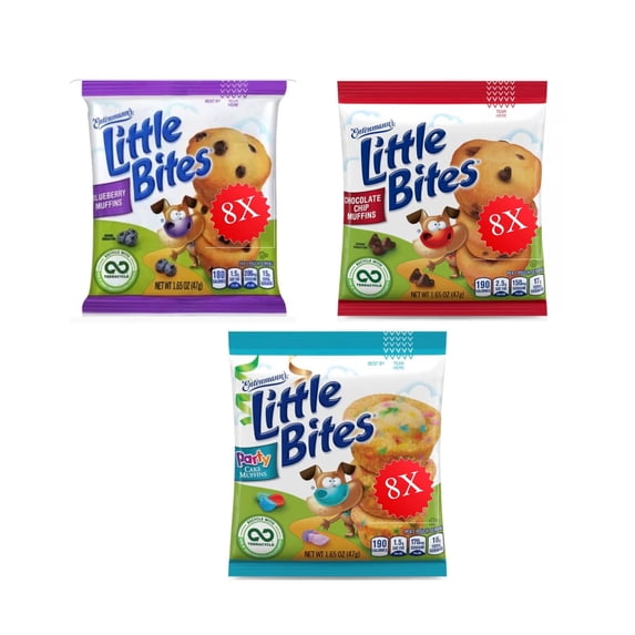 "Little Bites Muffins Variety Pack – 24 Count, 3 Delicious Flavors ...