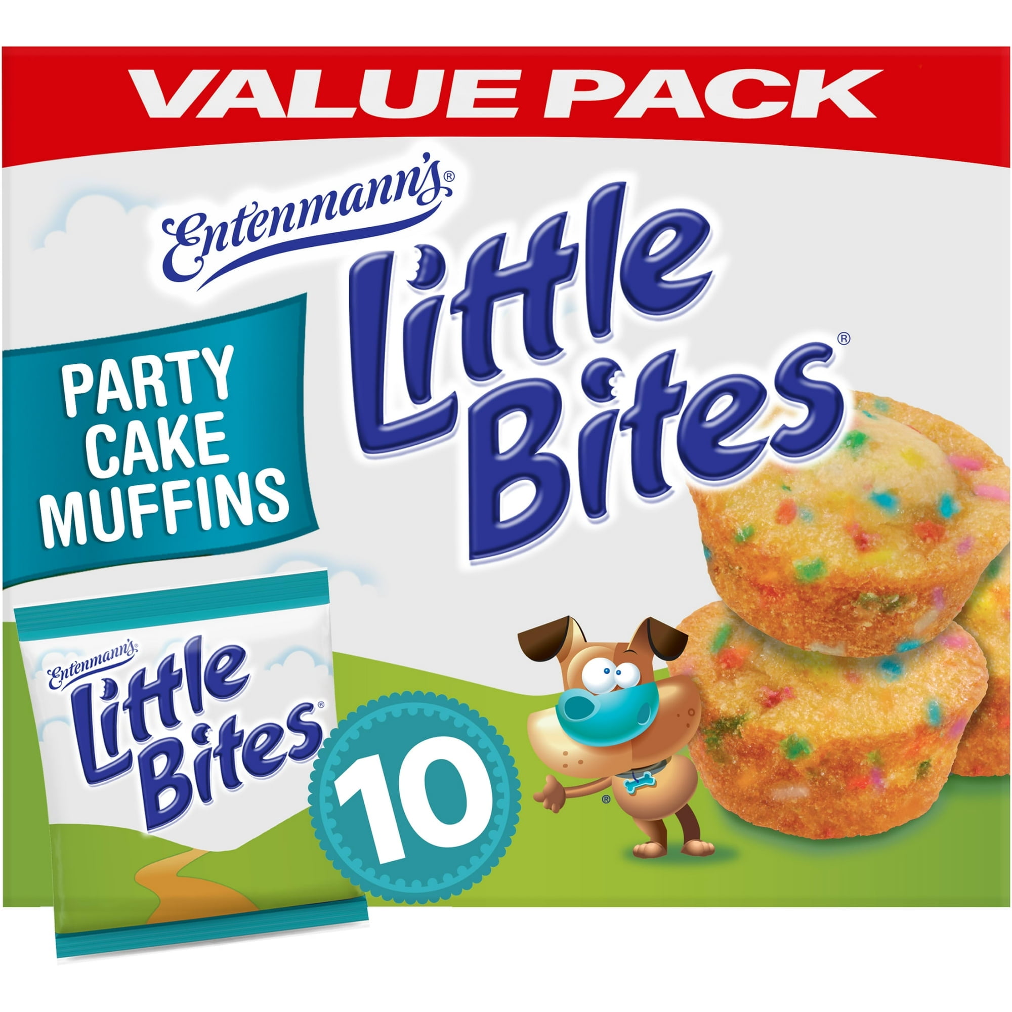 Little Bites Party Cake Muffins, 10 packs, Cake and Sprinkles Mini ...