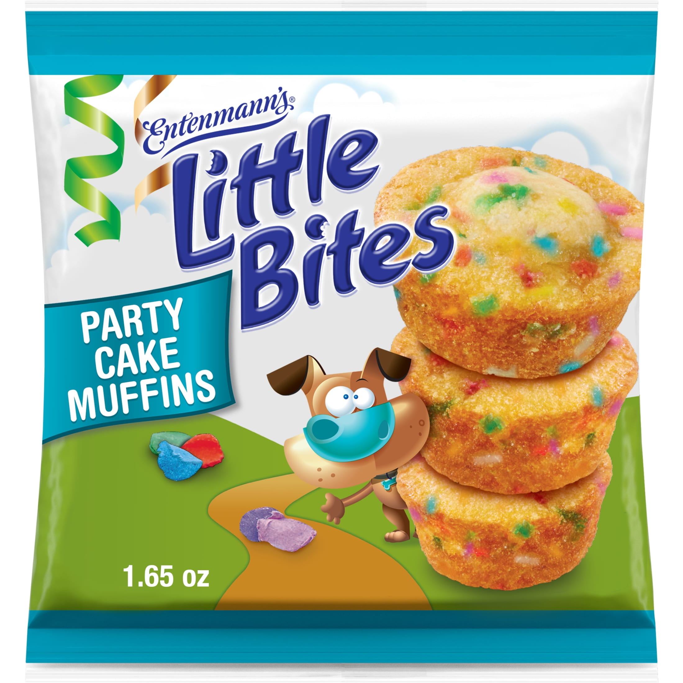 Little Bites Party Cake Muffins, 4 Count, Cake and Sprinkles Mini ...