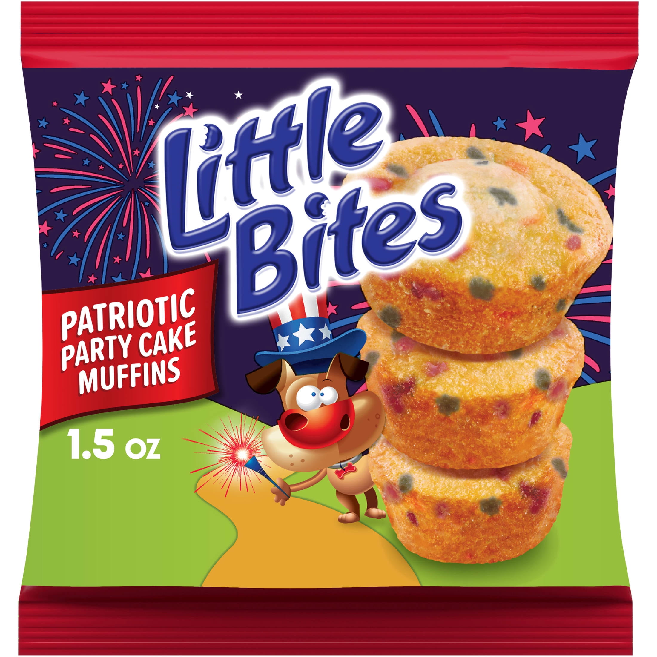 Little Bites Party Cake Muffins, 1.5 oz, Cake and Sprinkles Mini ...
