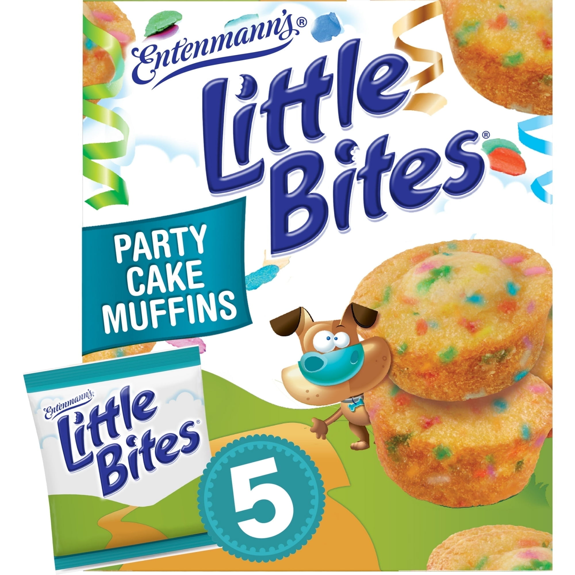 Little Bites Party Cake Muffins, 5 packs, Cake and Sprinkles Mini ...