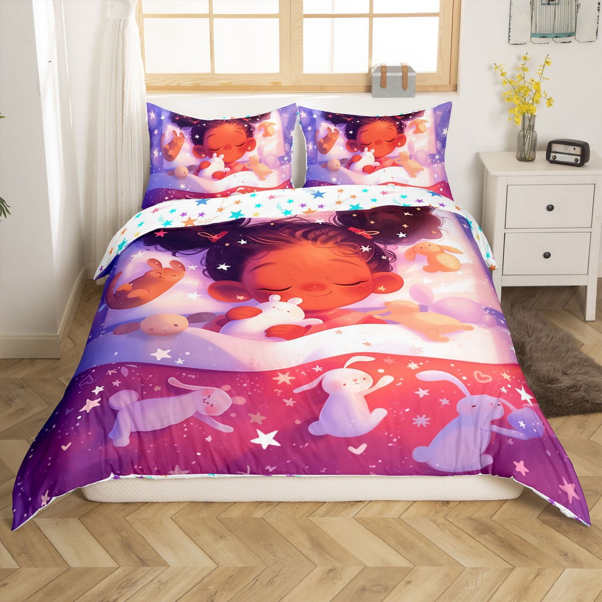 Little Black Bedding Sets,Black Magic Duvet Cover Cute American ...