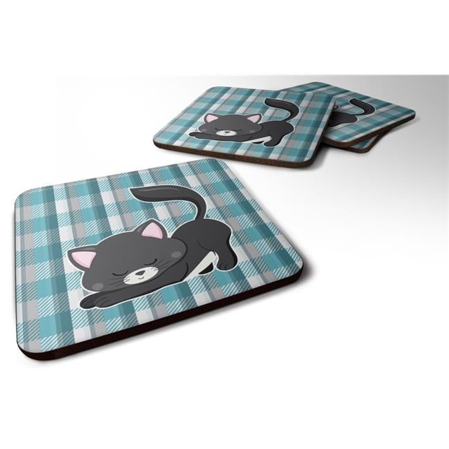 Little Black Cat Kitten Foam Coasters - Set of 4 - Walmart.com